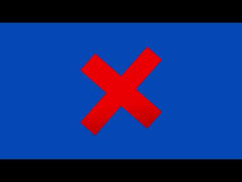Red cross mark, NO sign on Green screen @GreenScreen-Magic