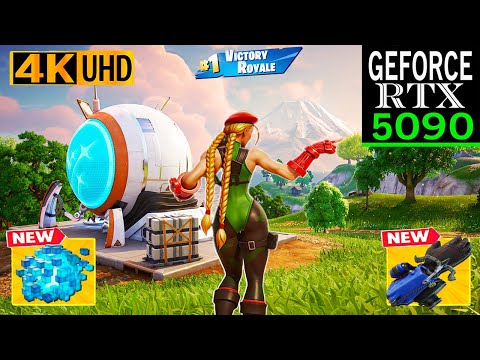 Fortnite Cammy Skin Gameplay | RTX 5090 4K ULTRA Graphics + RTX ON