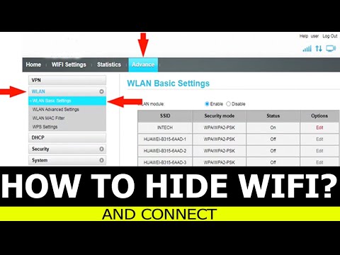 HOW TO HIDE WIFI AND CONNECT