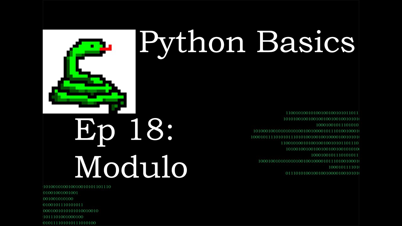 Python Basics Modulo To Find The Remainder of Division