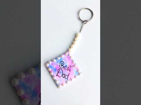 Father's Day gift Keychain 😍💞#shorts#fathersday #keychainfordad#father#diy #art #crafteranishashorts