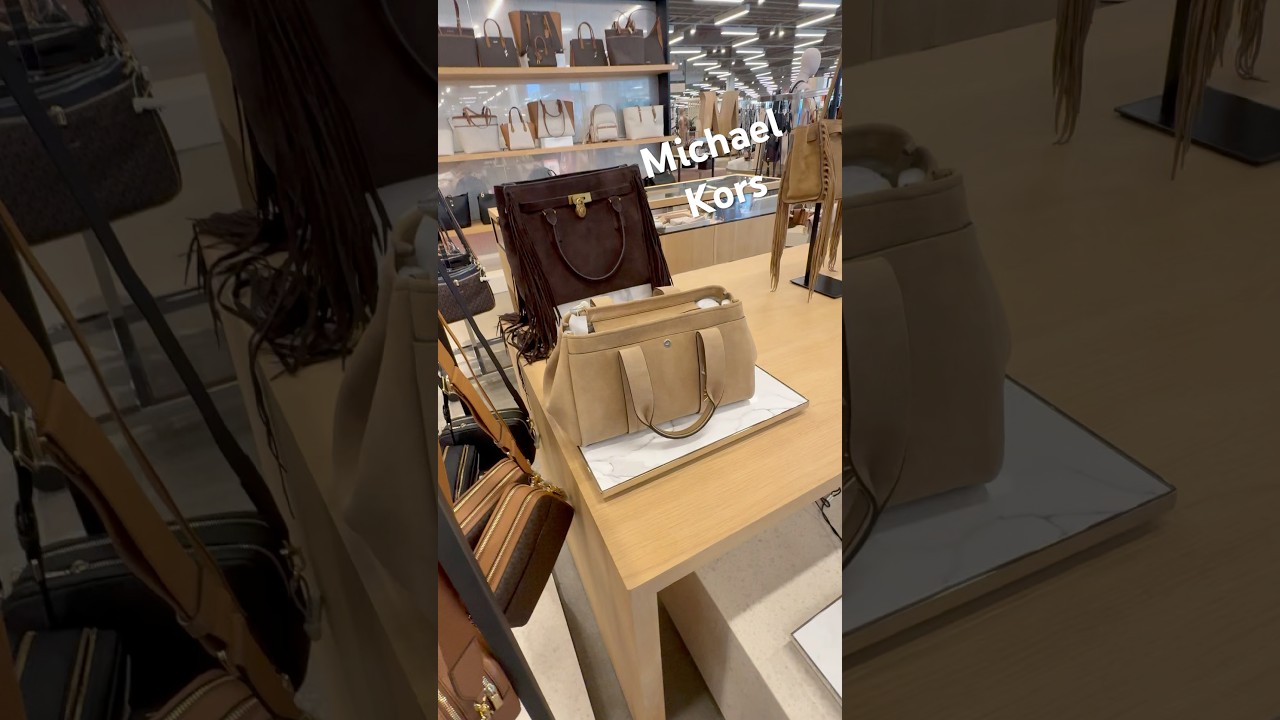 MICHAEL KORS HAMILTON MODERNE LARGE SMALL EAST WEST SHOULDER TOTE FRINGE SUEDE BAG MACYS #macys