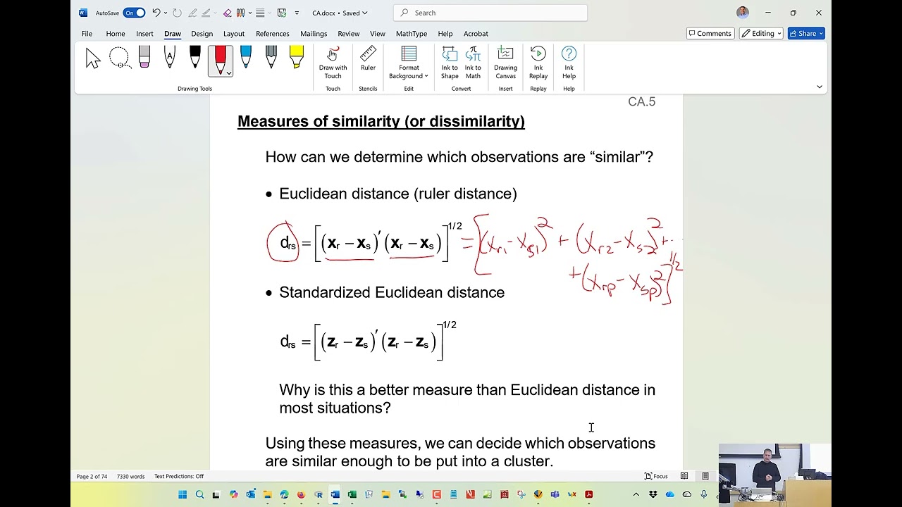 Applied Multivariate Statistical Analysis (2025) - Class #15, cluster analysis