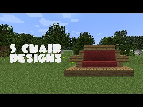 Quick Furniture Tutorial: 5 Chair Designs Minecraft Project