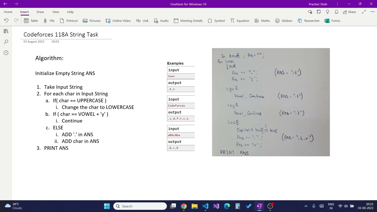 Codeforces 118A String Task Problem Rated 1000 | Competitive Programming