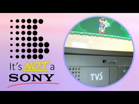 This is NOT a Sony PVM - CRT monitor RGB mod for retro gaming. TVS CM-14DNA security CCTV CRT