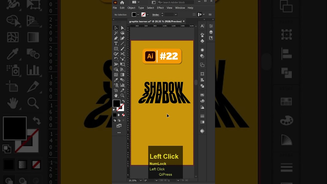How to Create Text Shadow In Illustrator  Easy 😍