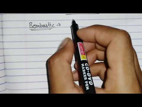 Bombastic meaning in Hindi