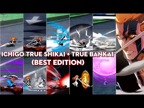 Ichigo True Shikai + True Bankai (Best Edition) - Bleach VS Naruto MUGEN