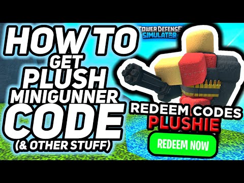 How to get Plushie Minigunner CODE (Skin Showcase) & Plush Minigun - Tower Defense Simulator