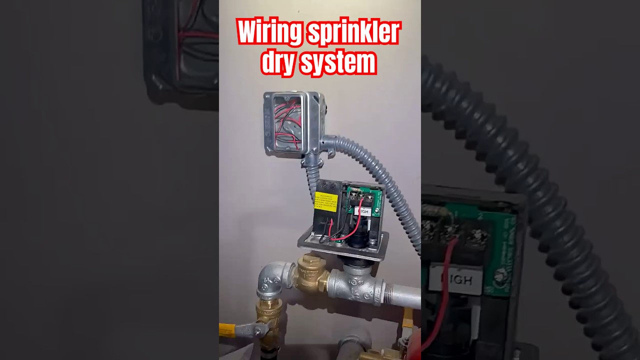Fire Alarm Sprinkler Dry System | Wiring Control Modules & Smoke Detectors