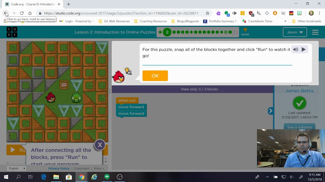 Checking Student Progress in Code.org