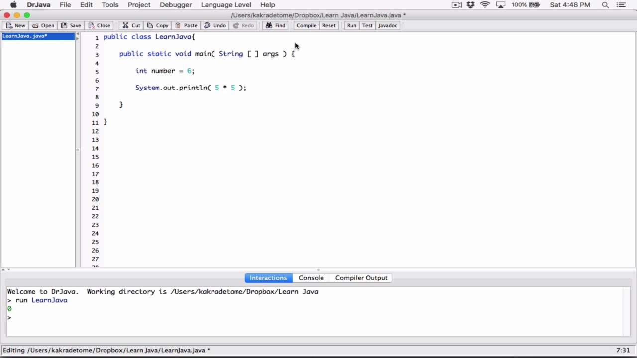 34. Arithmetic operators: modulus - Learn Java