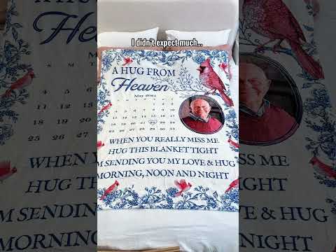 Hug This Blanket Tight I'm Sending You My Love Memorial Blanket | Personalized Photo Blanket