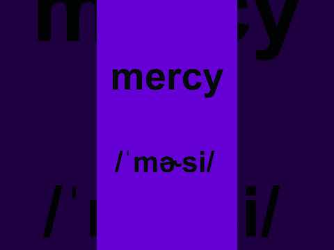 How to pronounce "mercy" in American English #americanpronounce #pronouncecorrectly #americanenglish