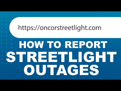 Reporting a Streetlight Outage