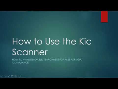 WKU Libraries  How to Use the Kic Scanner