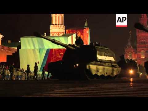 Victory Day Parade rehearsal on Red Square