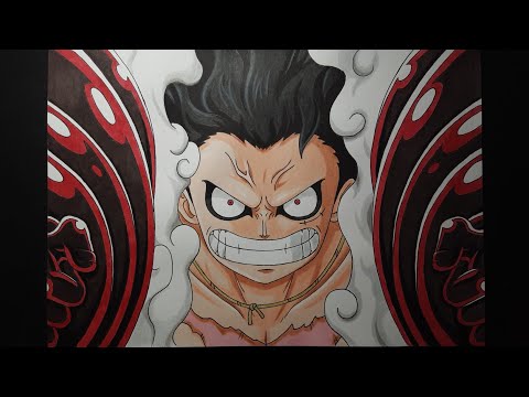 How to draw Luffy Gear 4 SnakeMan | One Piece (482)