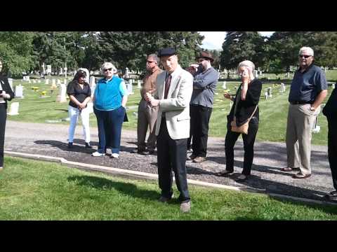 Richard Newman Speaking at Pauline Newman's Funeral Stone Unveiling Ceremony