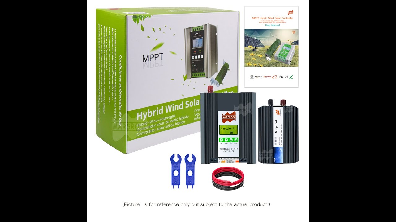 Mars Rock Black Whirlwind Version MPPT Wind Solar Hybrid Controller