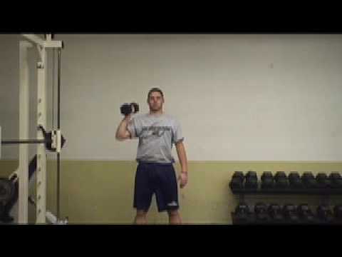 One Arm Seated Palms In Dumbbell Press | myworkouts.io