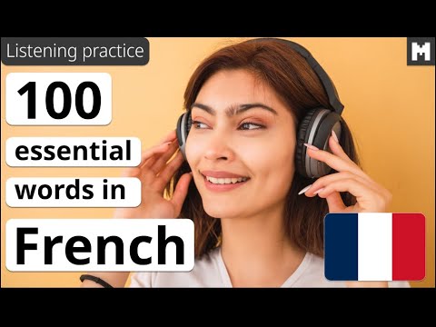 🇫🇷LEARN FRENCH: 100 of the Most Common Words in French (listening practice with sentence examples)
