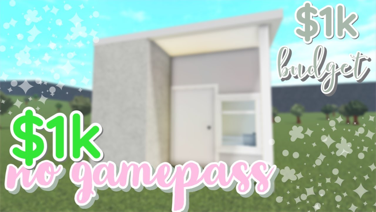 building a $1k bloxburg house *NO GAMEPASS*
