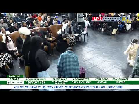 29 JUNE 2025 SUNDAY LIVE BROADCAST SERVICE WITH PROF. LESEGO DANIEL PART 1