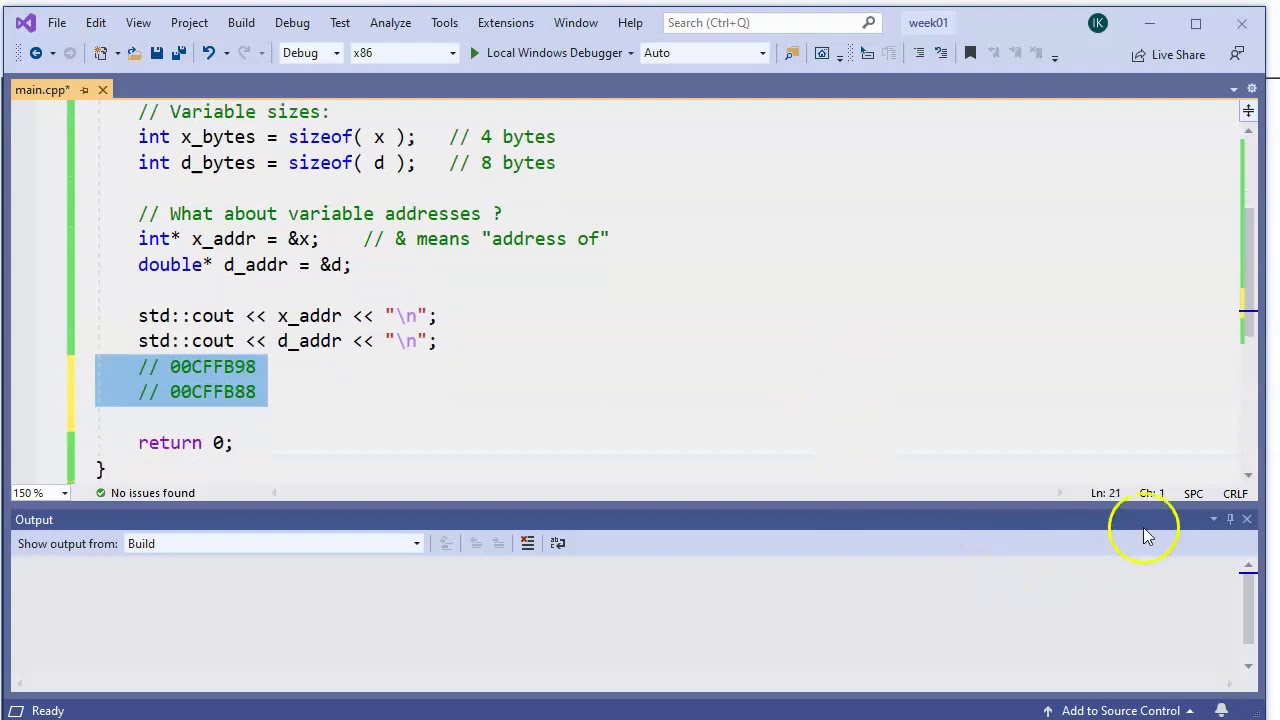 1.3 32 and 64 bit pointer differences