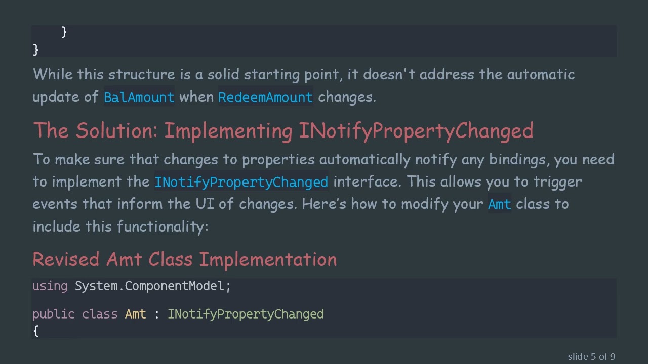Solving DataContext Binding Issues in WPF: Updating Related Properties Automatically