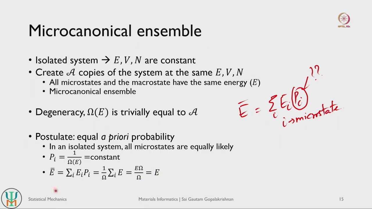 Lec 34 Statistical Mechanics - I