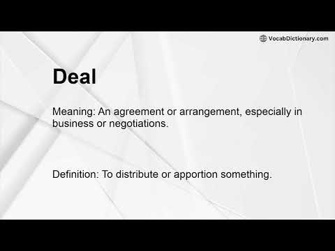 Deal Meaning