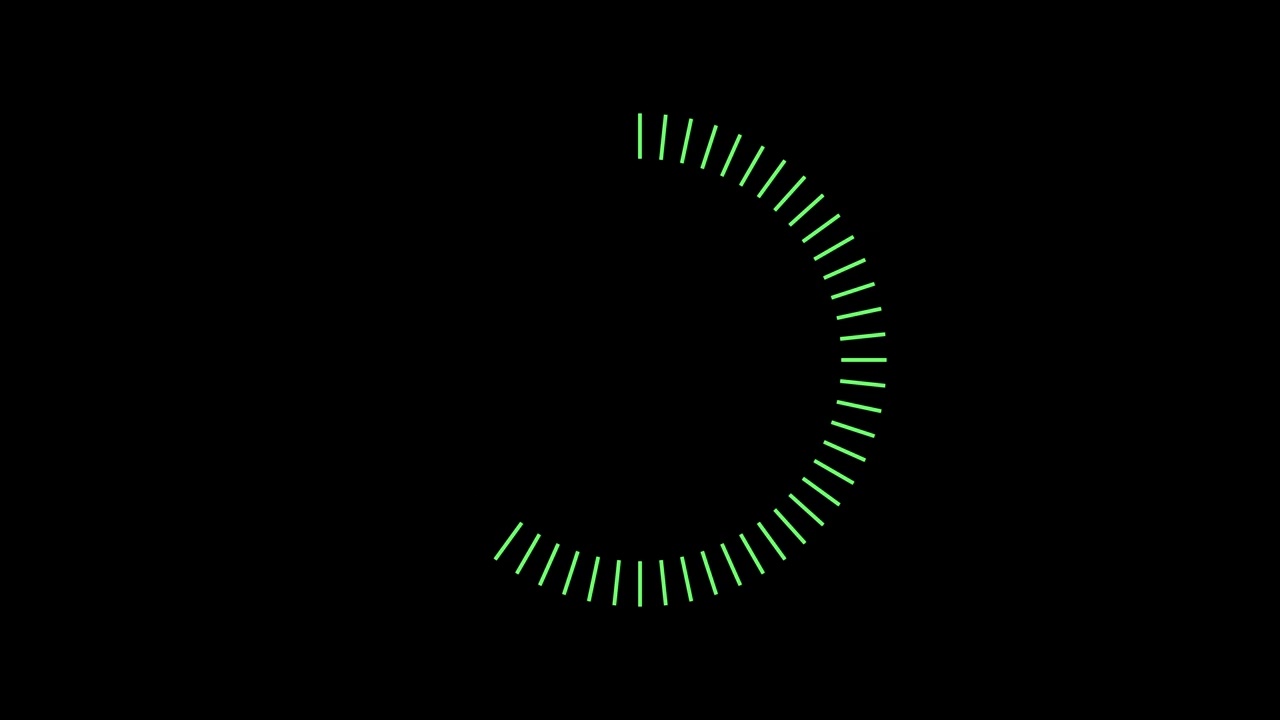 [4K] 30 Seconds Countdown Circle Ticker Only - Black Background
