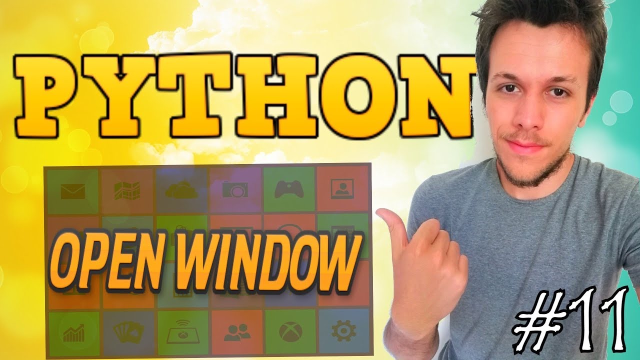 Python tutorial 2019 #11 OPEN PYGLET WINDOW