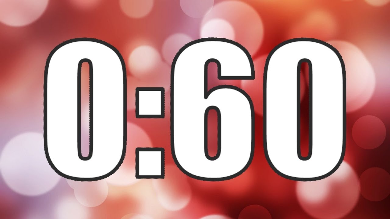 60 Second Timer (Silent) - 1 Minute Timer
