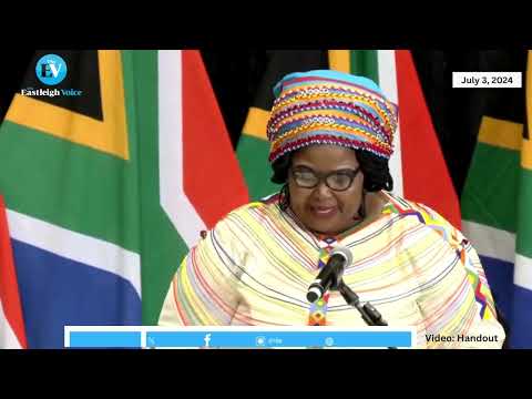 South African Parliament erupts in laughter as Minister Majodina struggle to say "conscientiously"