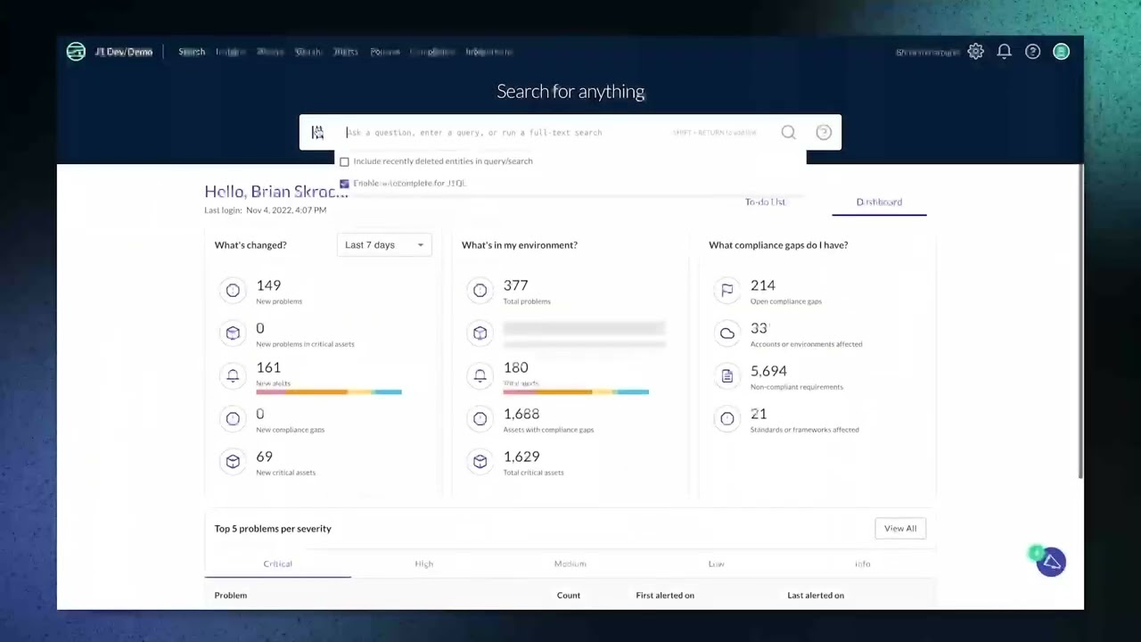 Cyber asset attack surface management with JupiterOne