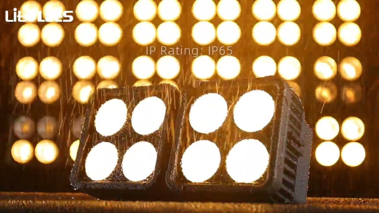 LiteLEES Magic Cube V8 IP, IP65 Par light, 4X50W Warm White and Cool White, High CRI