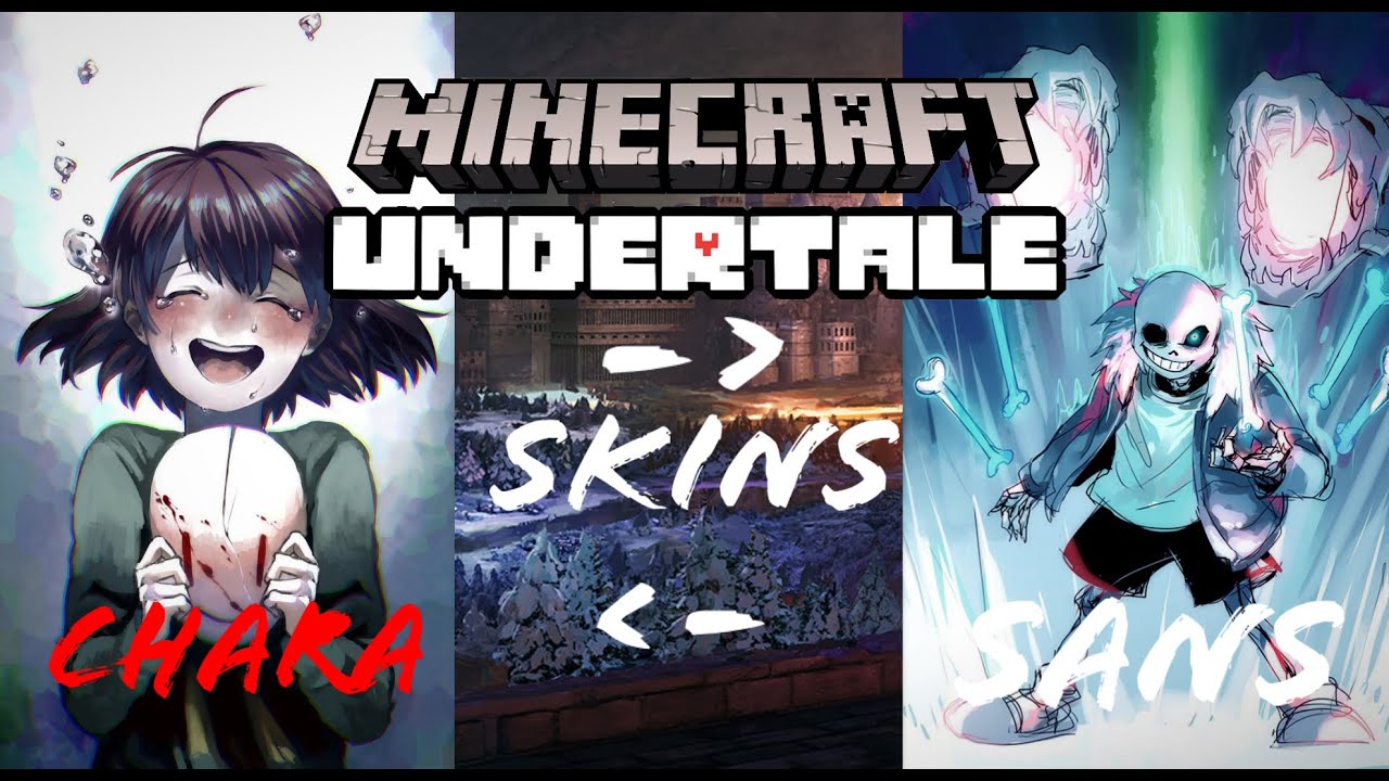 Minecraft Skins HD Undertale - Sans e Chara