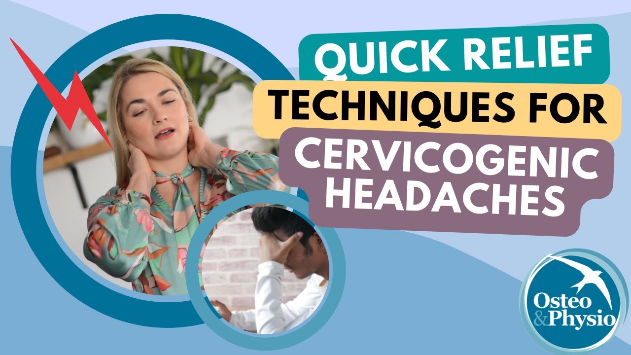 Quick relief techniques for Cervicogenic headaches | 2 minute routine
