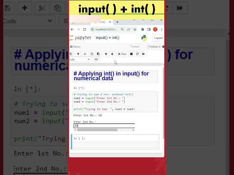 13 - input( ) + int( ) function | Python Coding