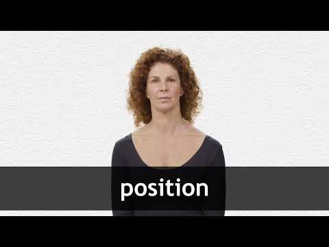 POSITION definition and meaning | Collins English Dictionary