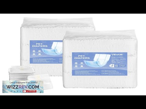 VEVOR Disposable Male Dog Diapers Super Absorbent Male Dog Wraps S 144 Review