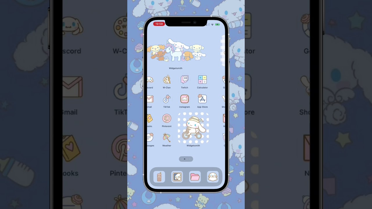Cute Cinnamoroll App Icons - Sanrio App Icons for iPhone