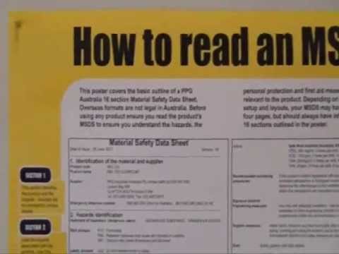 How to Read MSDS