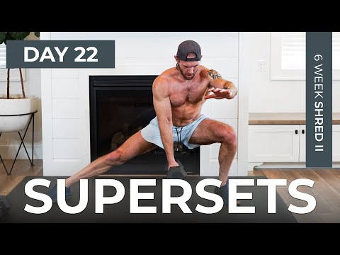 Day 22: 30 Min FULL BODY Dumbbell SUPERSET Workout // 6WS2