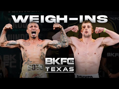 BKFC 76 TEXAS SOTO vs BONNER Weigh-In | LIVE!