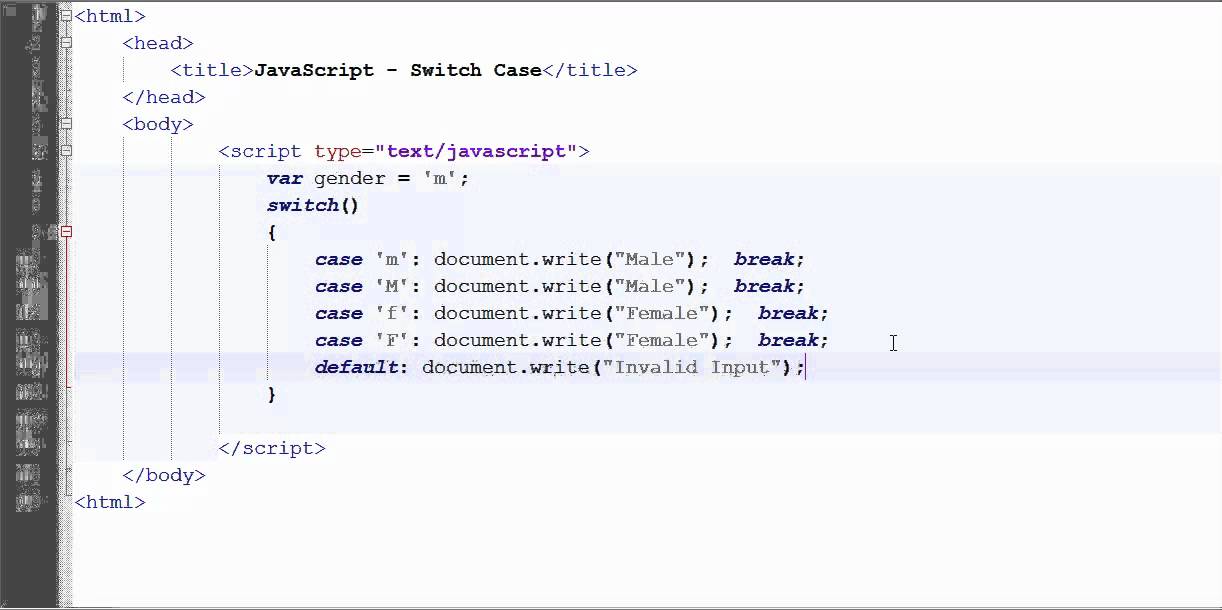 JavaScript Tutorial #11 - Working with Switch Case and OR Operator
