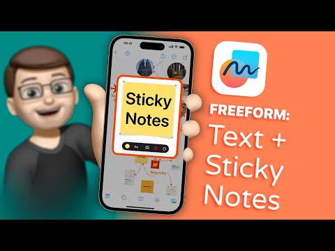 Freeform: Create and Edit Text and Sticky Notes  |  Complete Guide for iPhone (2/9)